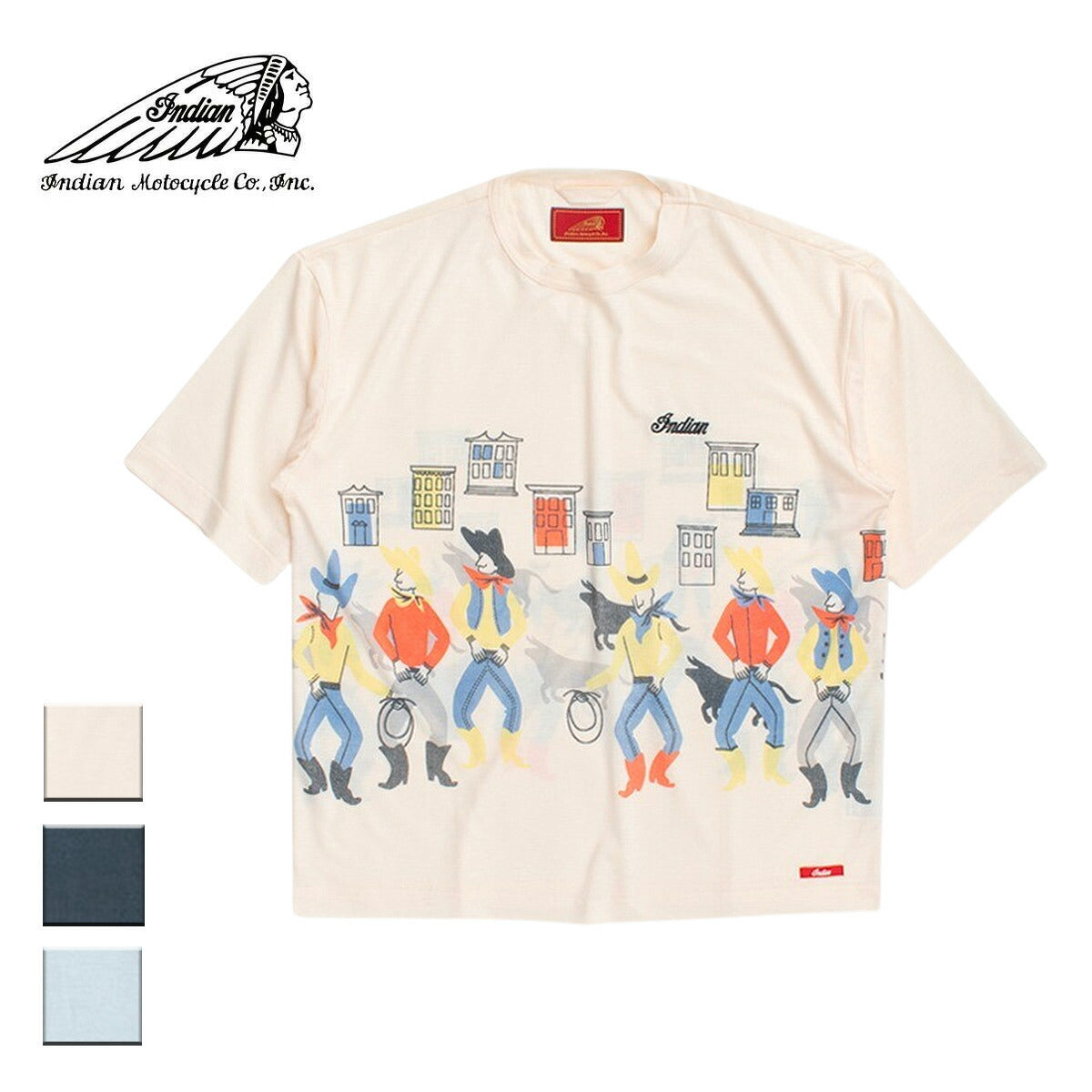 Indian インディアン ALL OVER PRINT T-shirt CITY COWBOY – Blueism