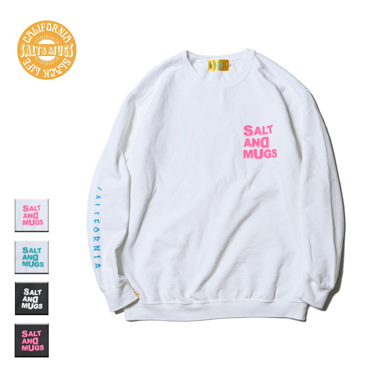 SALT&MUGS ソルトアンドマグス Tropical Crew Swt – Blueism